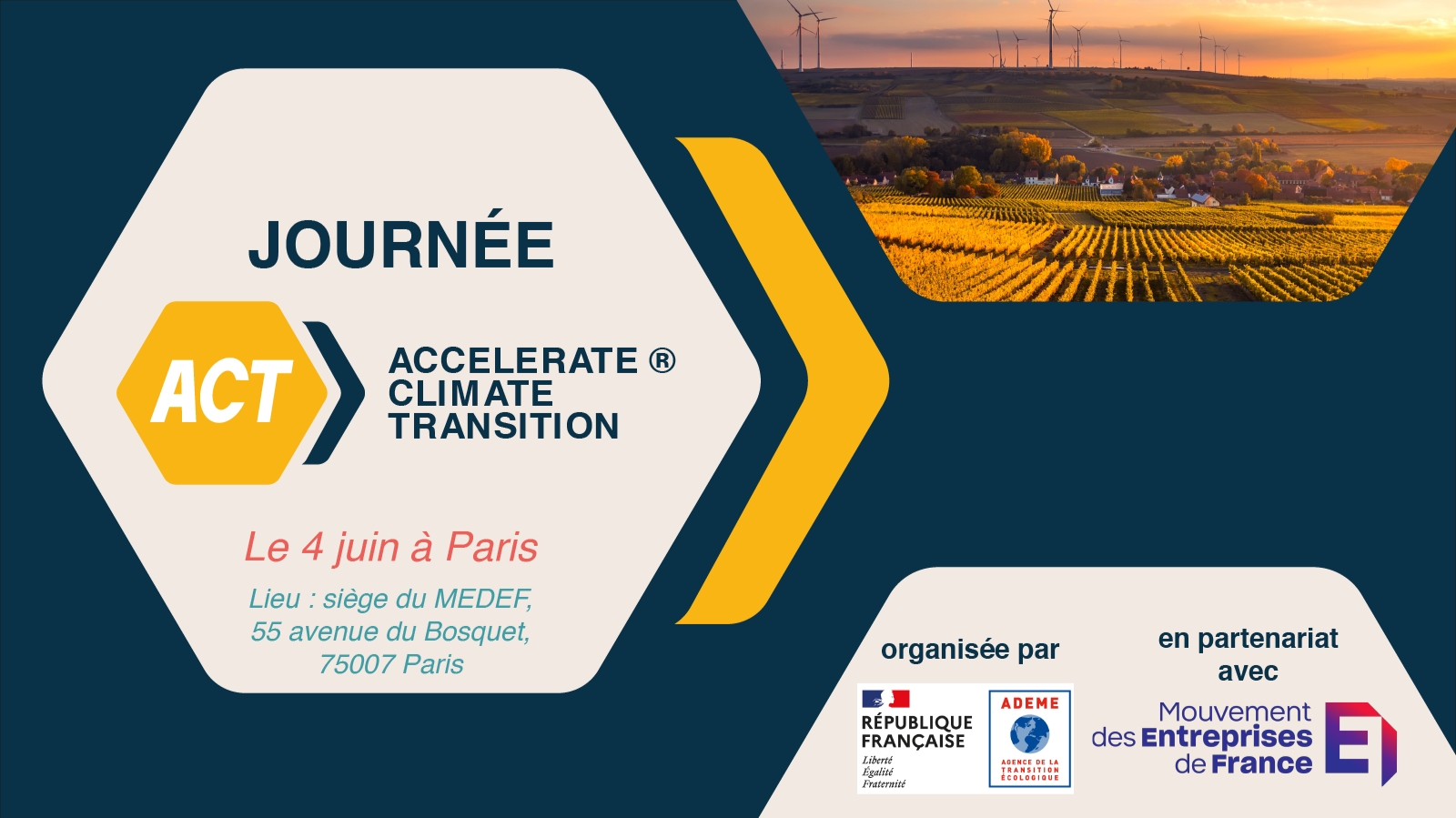 Journée ACT au MEDEF - Finance ClimAct